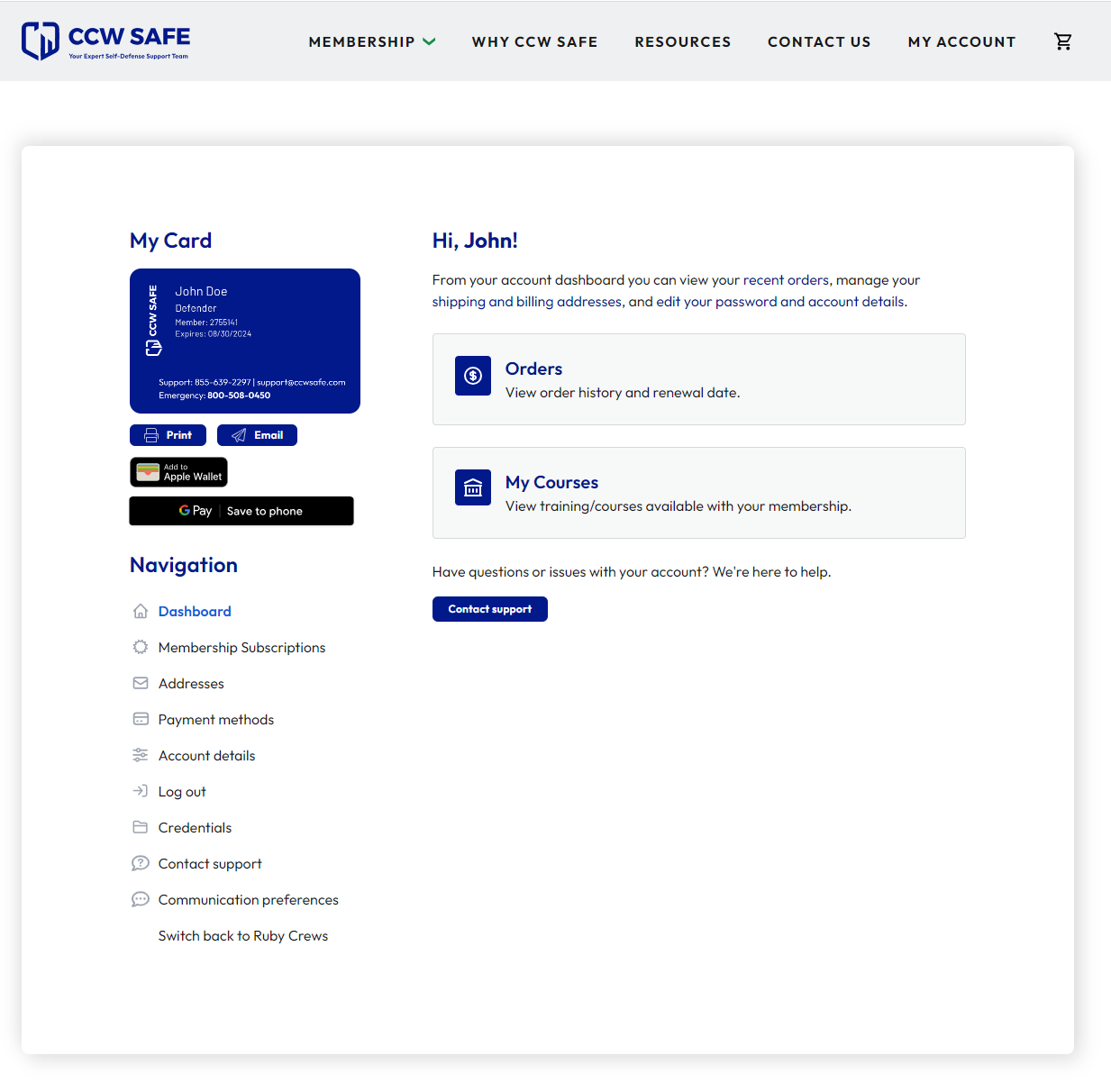 How do I log in to my account? – CCWSafe